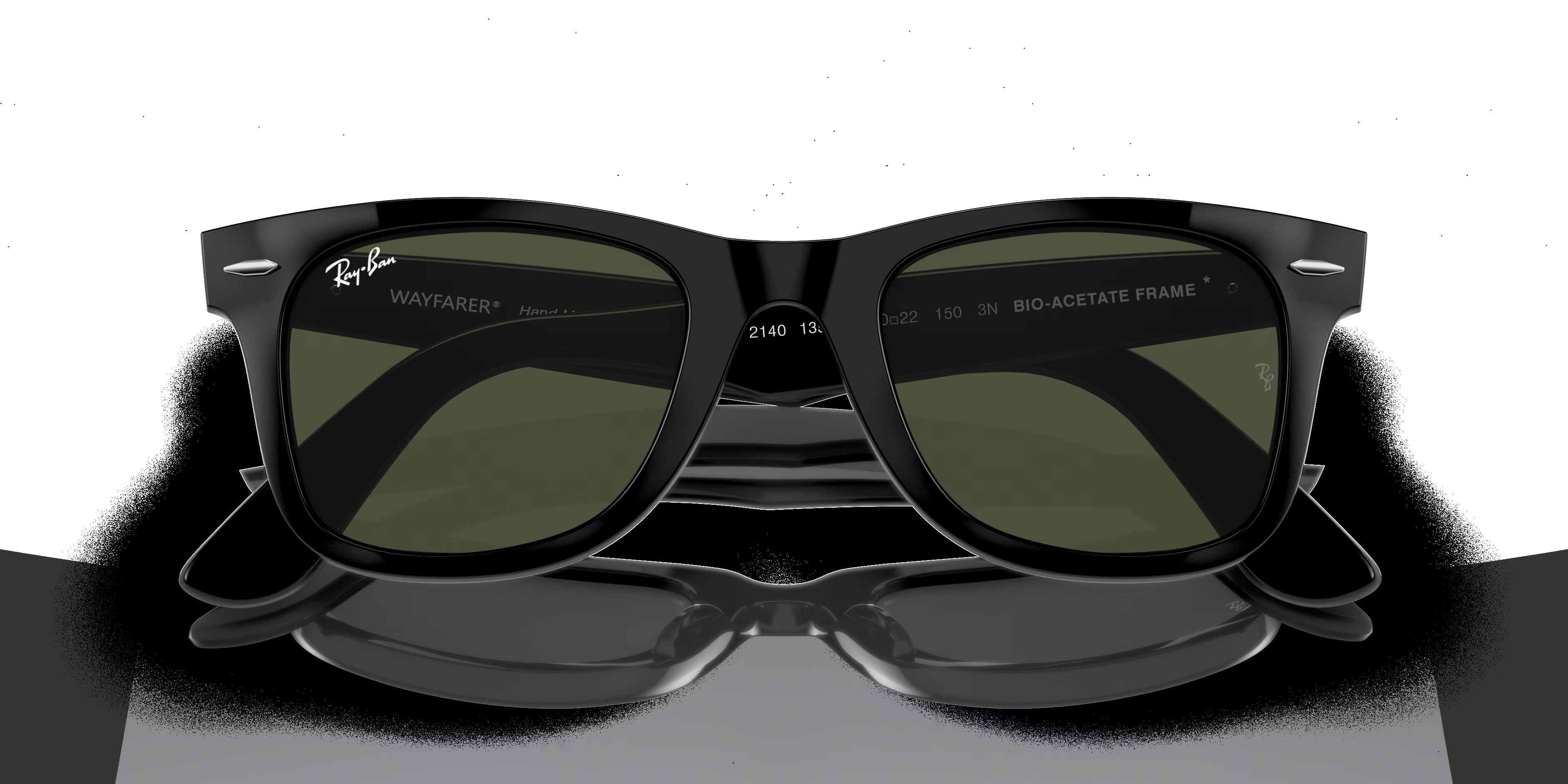 Ray-Ban - RB2140 Original Wayfarer Bio-Based - Black - Glasses.com®