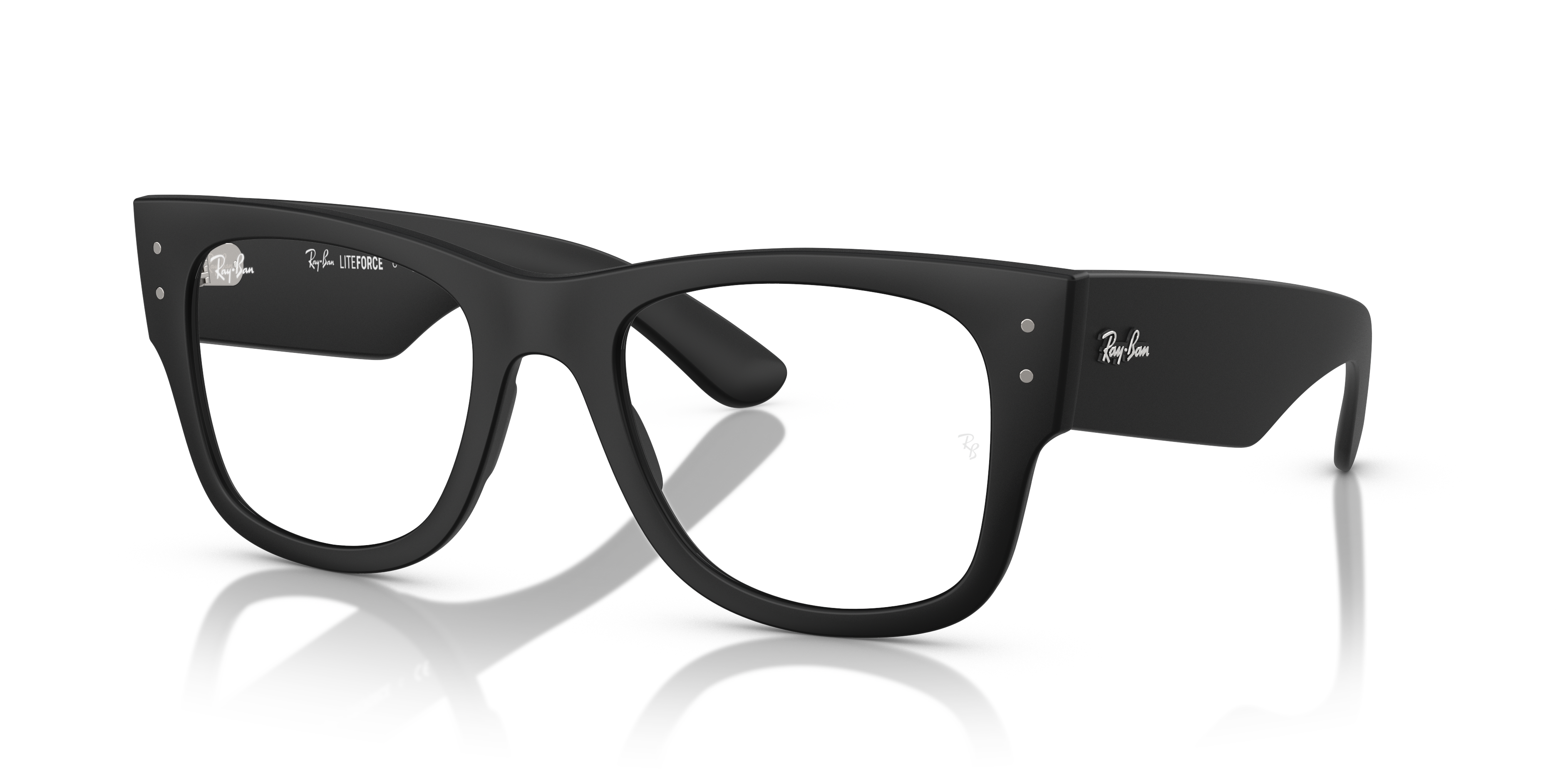 Ray-Ban - RB7840V Mega Wayfarer Optics Liteforce - Sand Black - Glasses ...